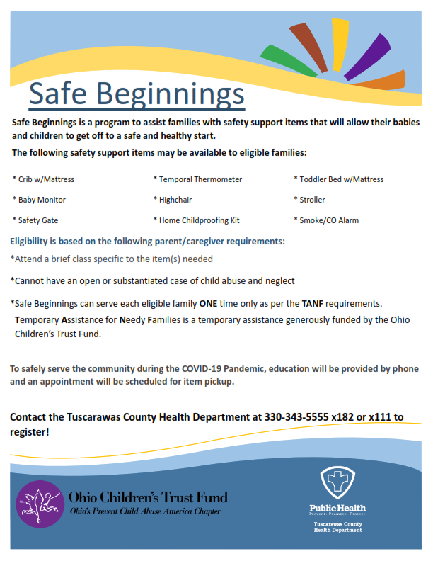 Safe Beginnings Full Sheet Flyer_001 | Tuscarawas County Job & Family ...